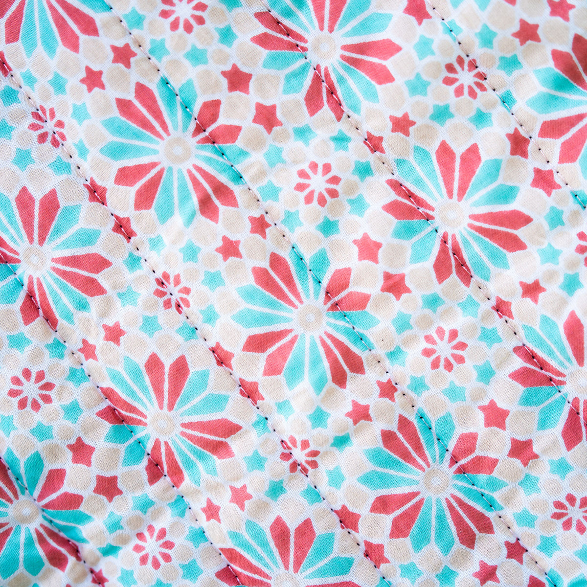 Dog Coat Cotton Quilted | Double Strap | Geometric Phool – Flury